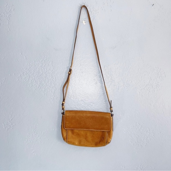 Frye | Bags | Frye Brown Pebble Leather Crossbody Purse | Poshmark